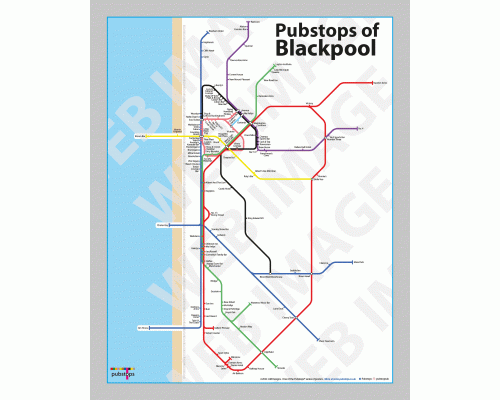 Pubstops of Bristol Poster | The Original Pub Maps | Pubstops.co.uk