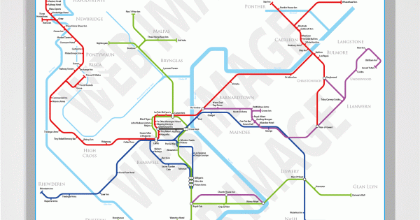 Pubstops of Newport Framed Poster | The Original Pub Maps | Pubstops.co.uk