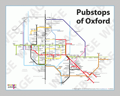 Unframed Posters | The Original Pub Maps | Pubstops.co.uk