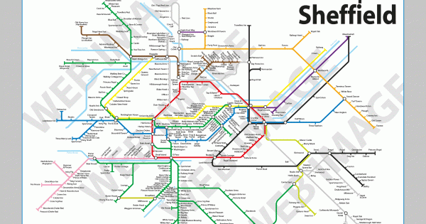 Pubstops of Sheffield Poster | The Original Pub Maps | Pubstops.co.uk