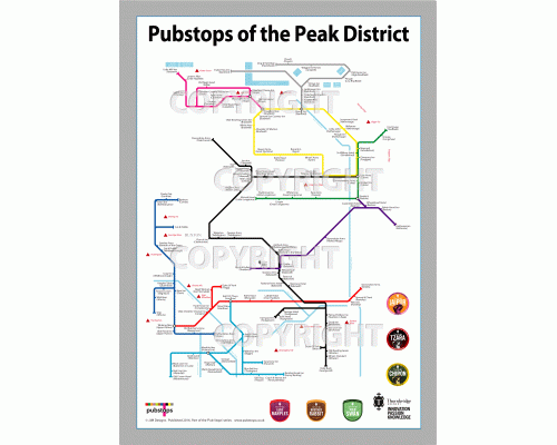 Unframed Posters | The Original Pub Maps | Pubstops.co.uk